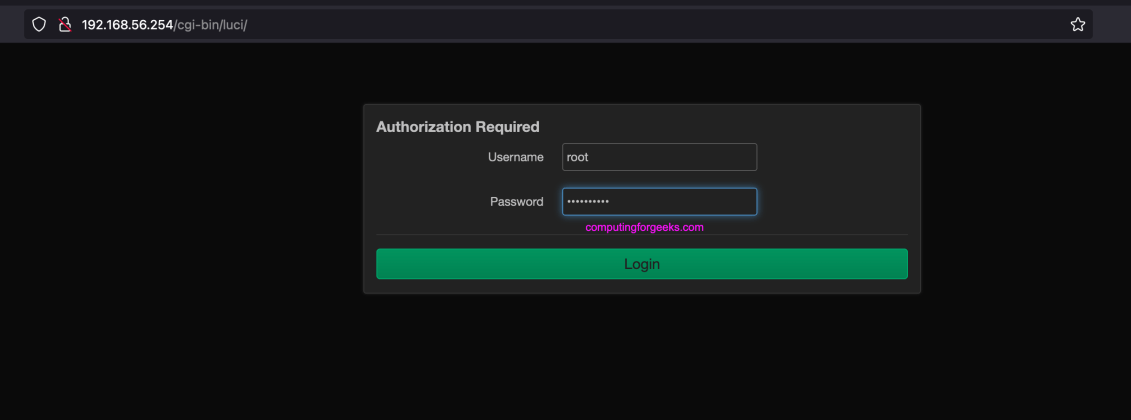 Install and Configure OpenWrt VM on Proxmox VE | ComputingForGeeks