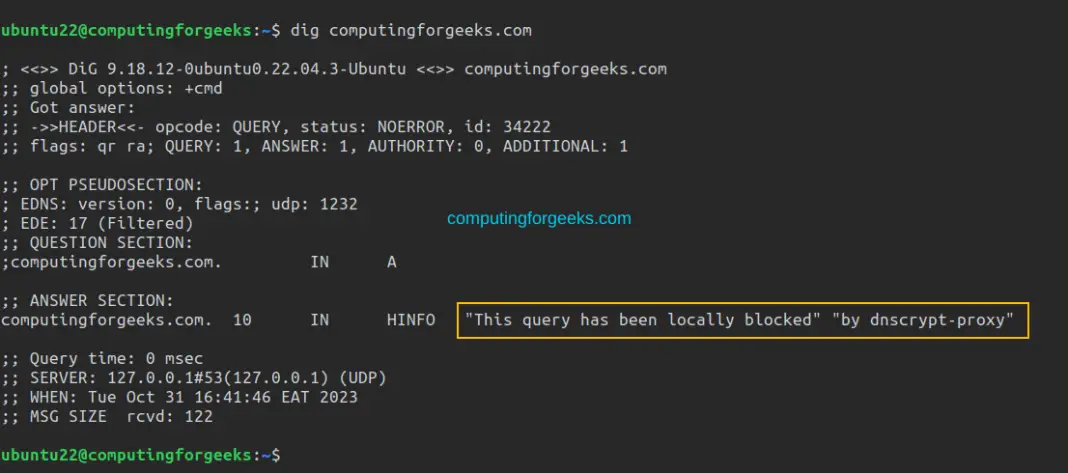 Install and Configure Encrypted DNS Server using DNSCrypt | ComputingForGeeks