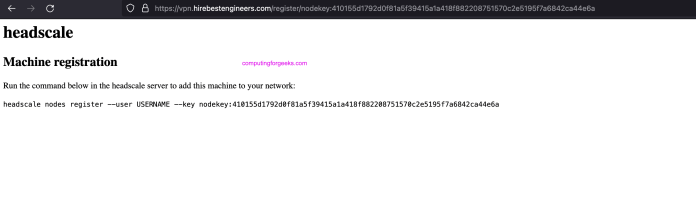 How To Install Headscale on Ubuntu 24.04|22.04|20.04 | ComputingForGeeks