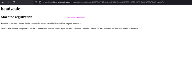 How To Run Headscale with UI in Docker Container | ComputingForGeeks
