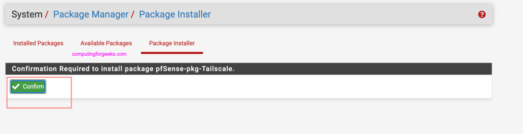 How To Join Pfsense To Tailscale Headscale Mesh Computingforgeeks
