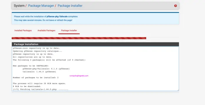 How To Join pfSense to Tailscale / Headscale Mesh | ComputingForGeeks