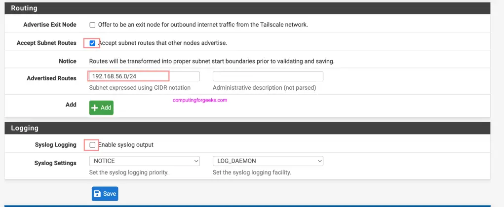 How To Join Pfsense To Tailscale Headscale Mesh Computingforgeeks