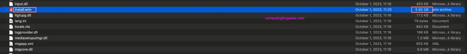 Create Bootable Windows 11 or 10 USB Disk on macOS | ComputingForGeeks