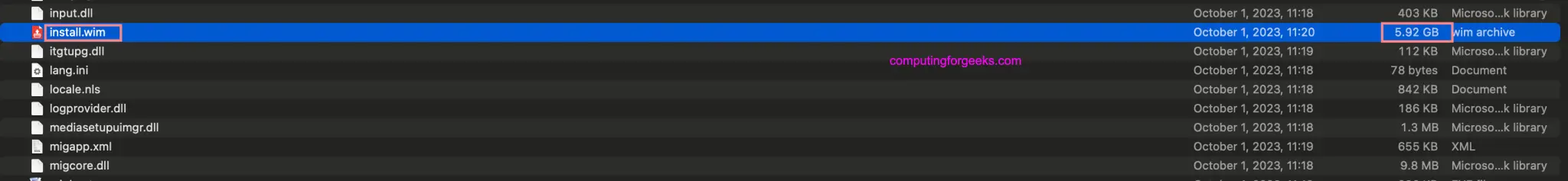 Create Bootable Windows 11 or 10 USB Disk on macOS | ComputingForGeeks