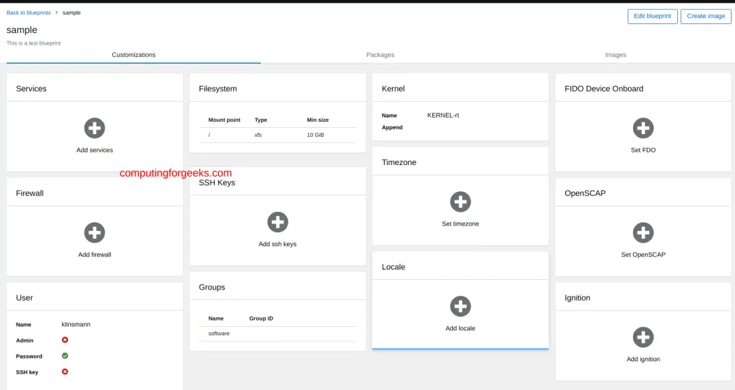 Create Custom OS images for KVM, OpenStack, VMware and AWS using Image Builder | ComputingForGeeks