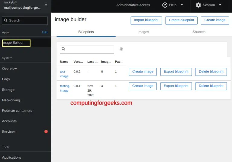 Create Custom OS images for KVM, OpenStack, VMware and AWS using Image Builder | ComputingForGeeks