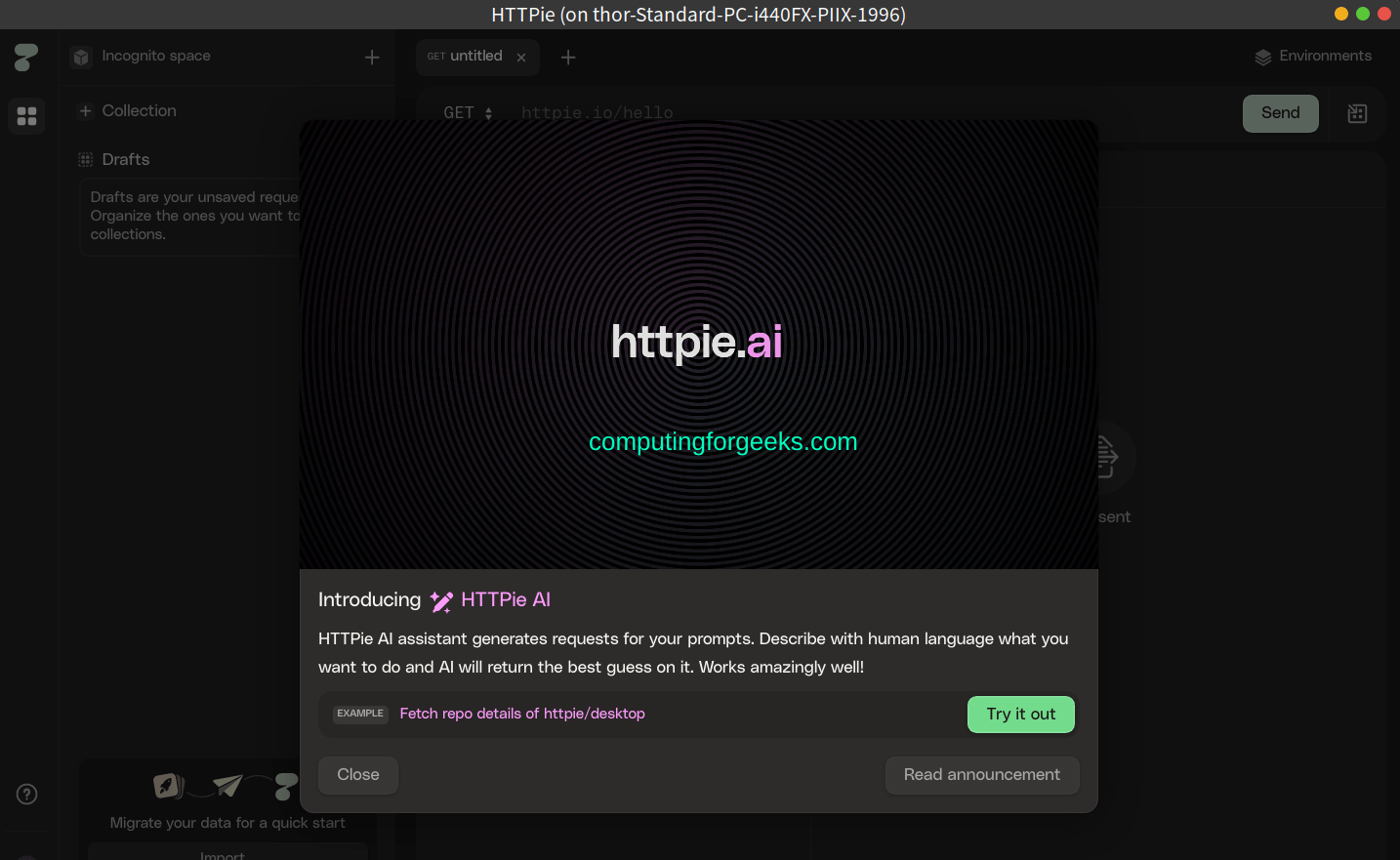 Using HTTPie CLI - Command-line HTTP client for the API