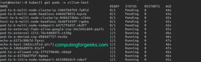 Install And Use Cilium Cni In Your Kubernetes Cluster Computingforgeeks