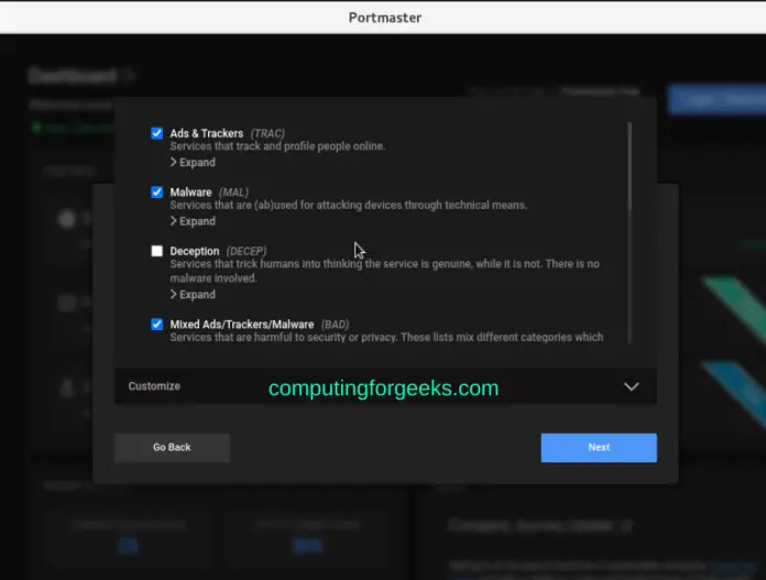 How To Setup Home Application Firewall using Portmaster | ComputingForGeeks