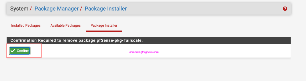 How To Install Tailscale Client on pfSense | ComputingForGeeks