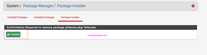 How To Install Tailscale Client on pfSense | ComputingForGeeks