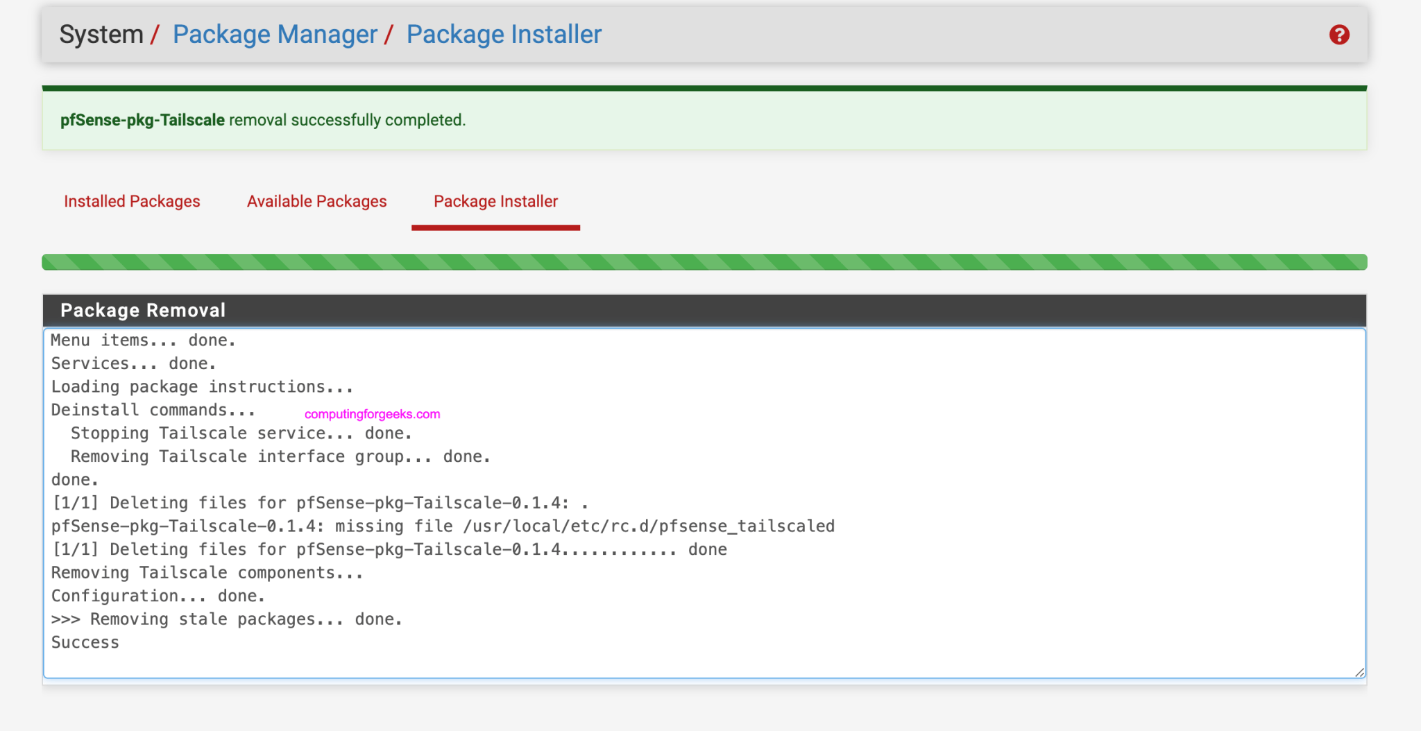 How To Install Tailscale Client on pfSense | ComputingForGeeks