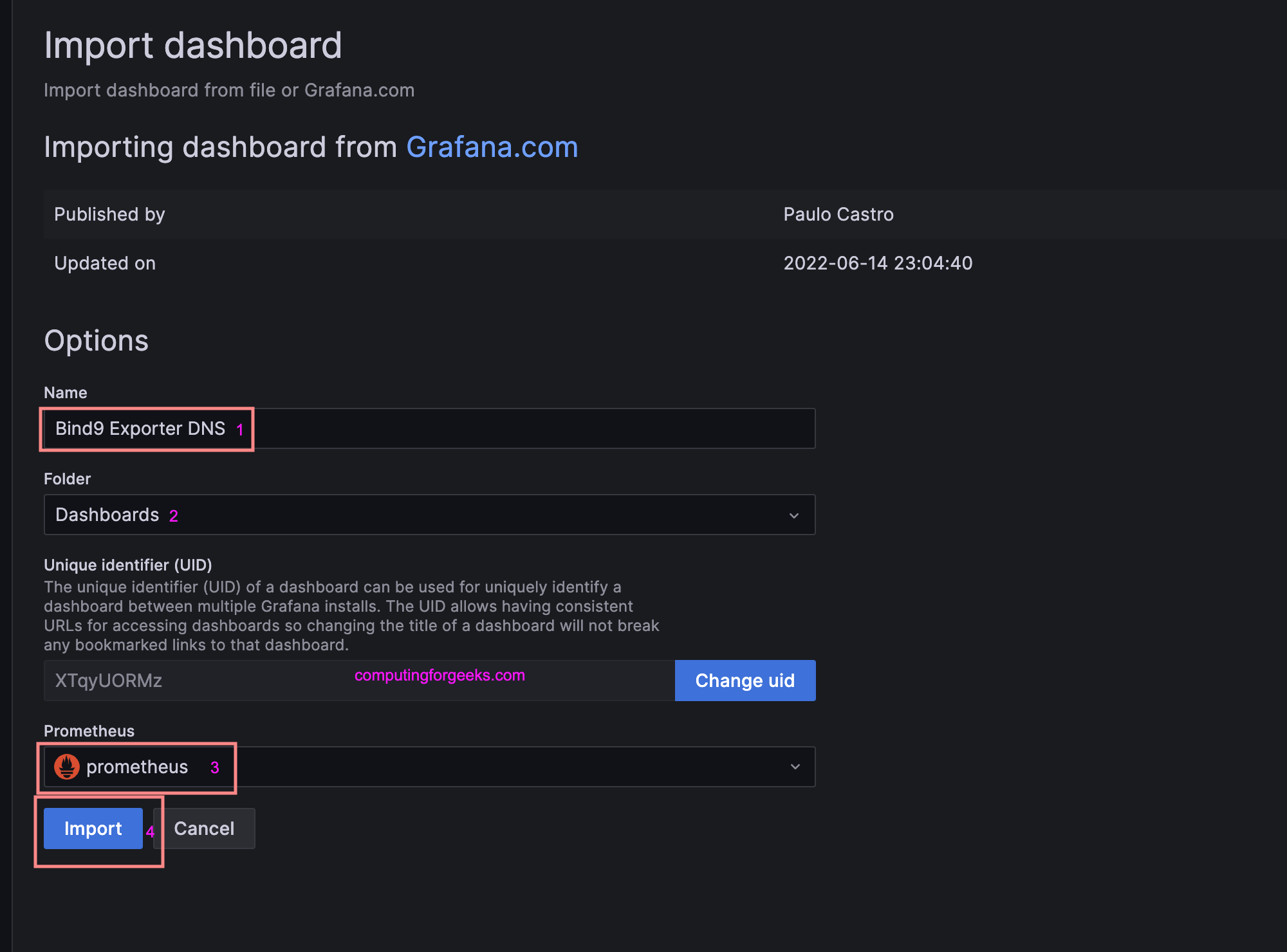 Monitor BIND DNS server with Prometheus and Grafana | ComputingForGeeks