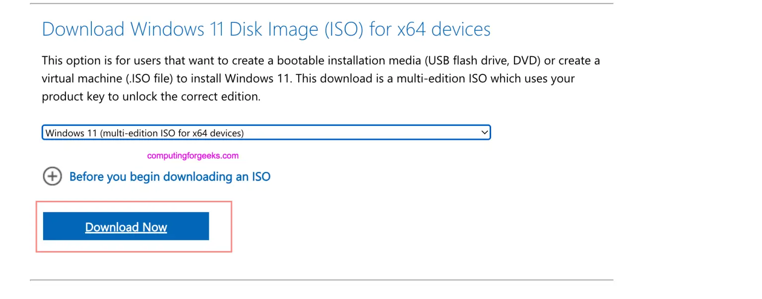 Create Bootable Windows 11 or 10 USB Disk on macOS | ComputingForGeeks