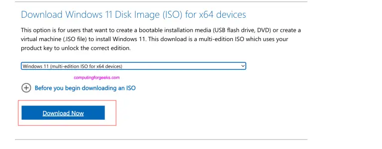 Create Bootable Windows 11 or 10 USB Disk on macOS | ComputingForGeeks