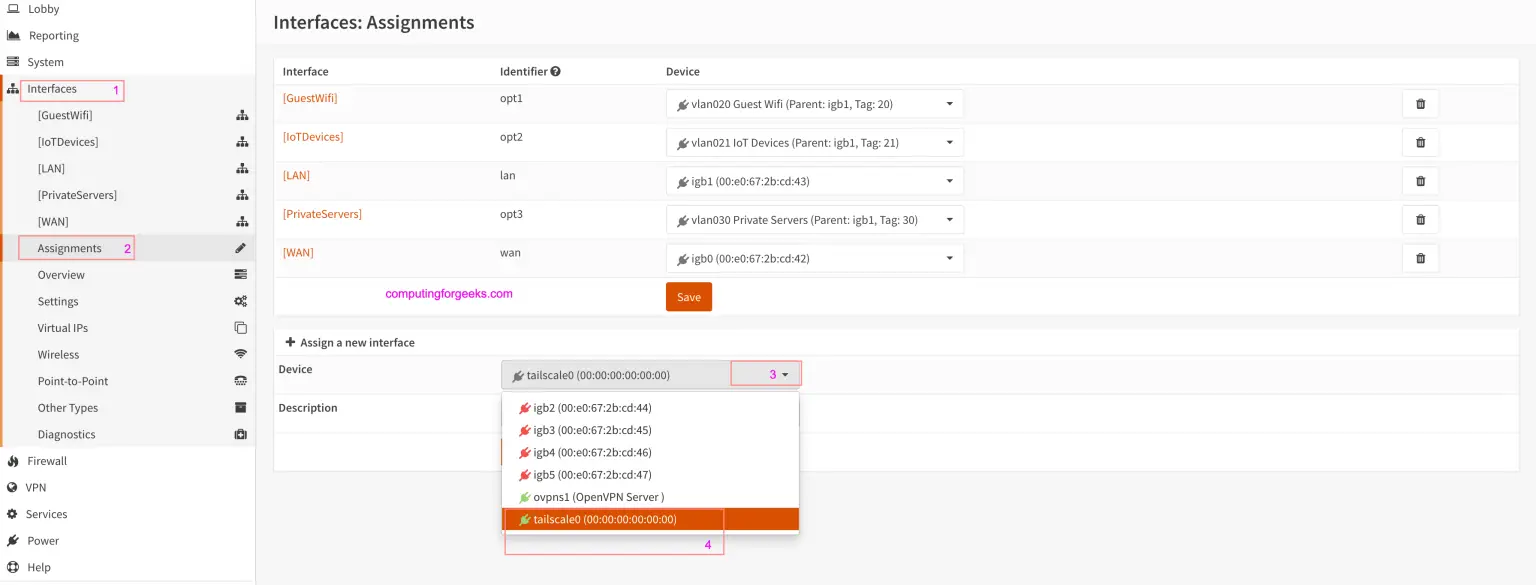 Install And Configure Tailscale Client On Opnsense Computingforgeeks 1098