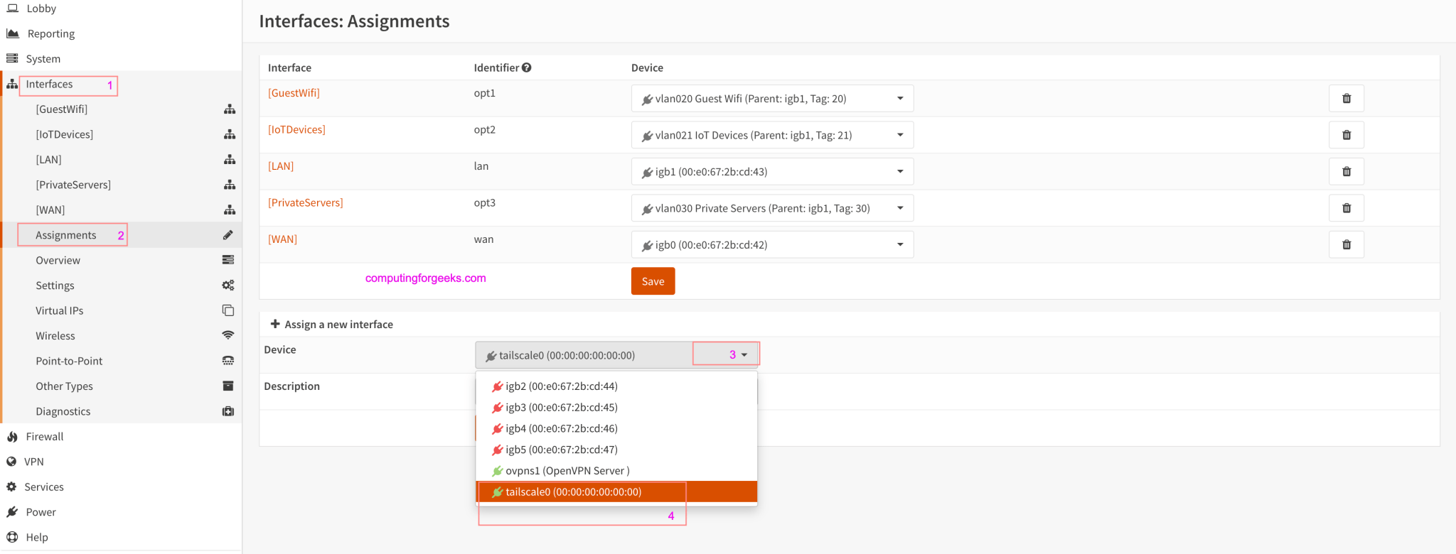 Install and Configure Tailscale Client on OPNsense | ComputingForGeeks