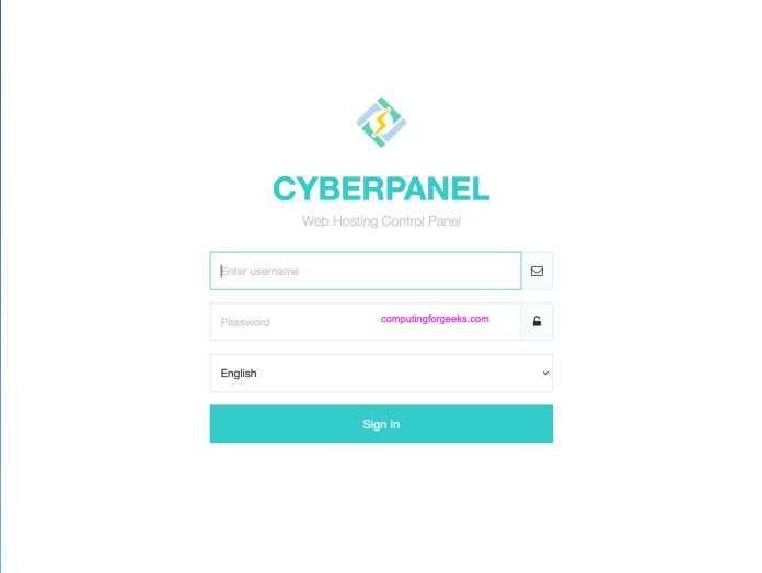 Install Cyberpanel On Ubuntu 2204 With Lets Encrypt Computingforgeeks