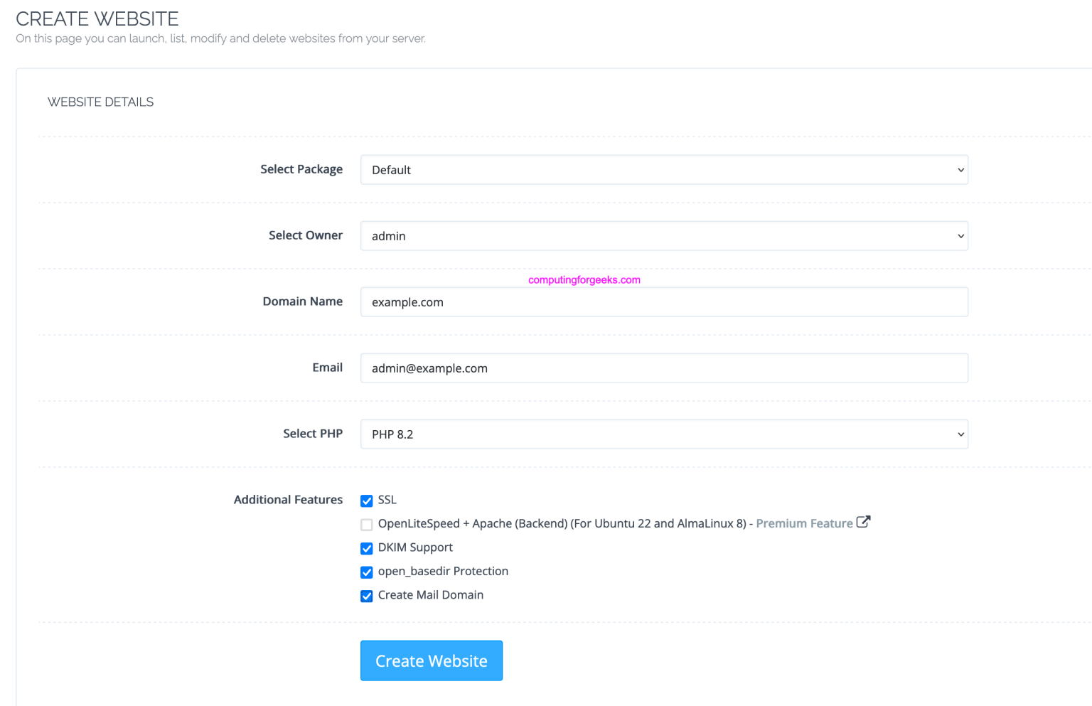 Install CyberPanel on Ubuntu 22.04 with Let's Encrypt | ComputingForGeeks