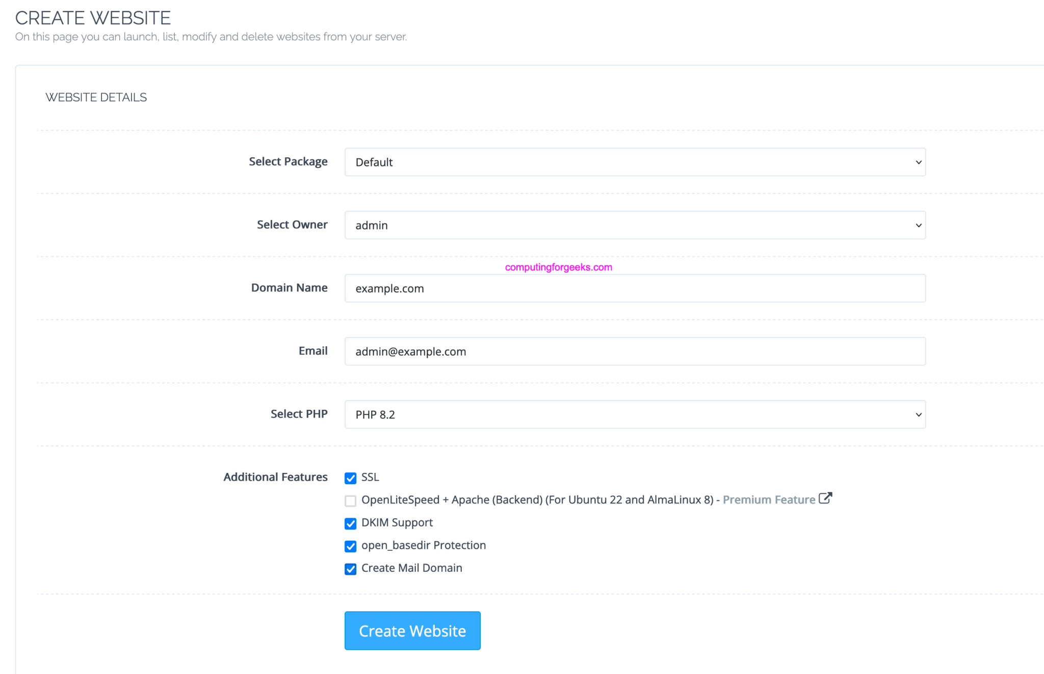 Install Cyberpanel On Ubuntu 2204 With Lets Encrypt Computingforgeeks