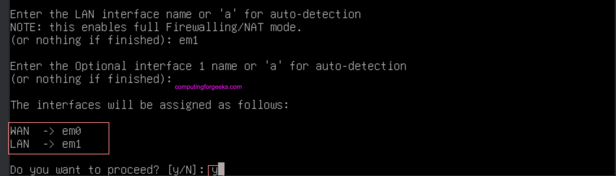 How To Install OPNSense Firewall on Proxmox VE | ComputingForGeeks