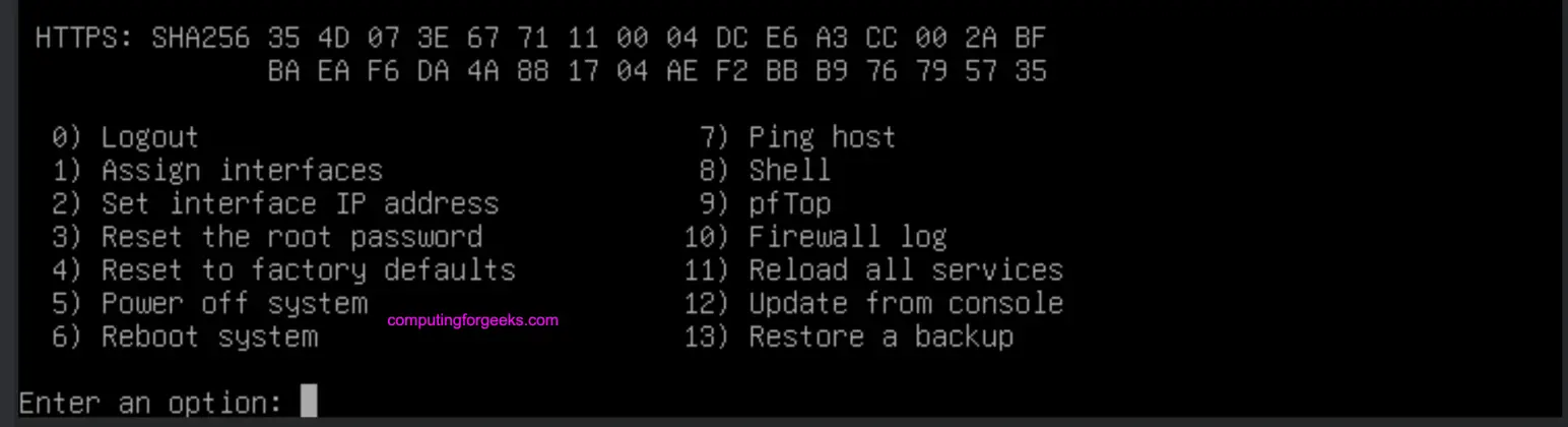 How To Install OPNSense Firewall on Proxmox VE | ComputingForGeeks