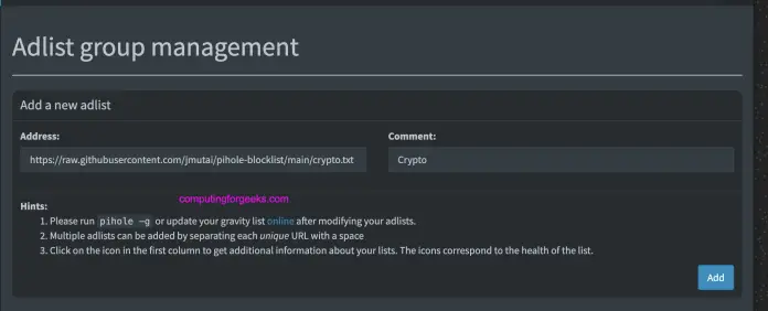 Install Pi-hole Network Ad Blocker on Debian 12/11/10 | ComputingForGeeks