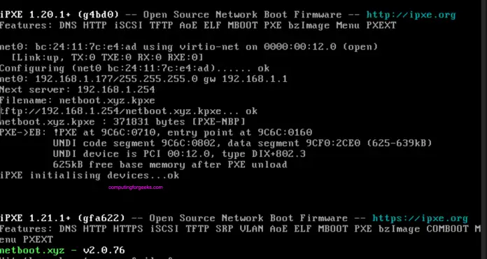 Setup iPXE Server on Ubuntu or Debian using netboot.xyz | ComputingForGeeks