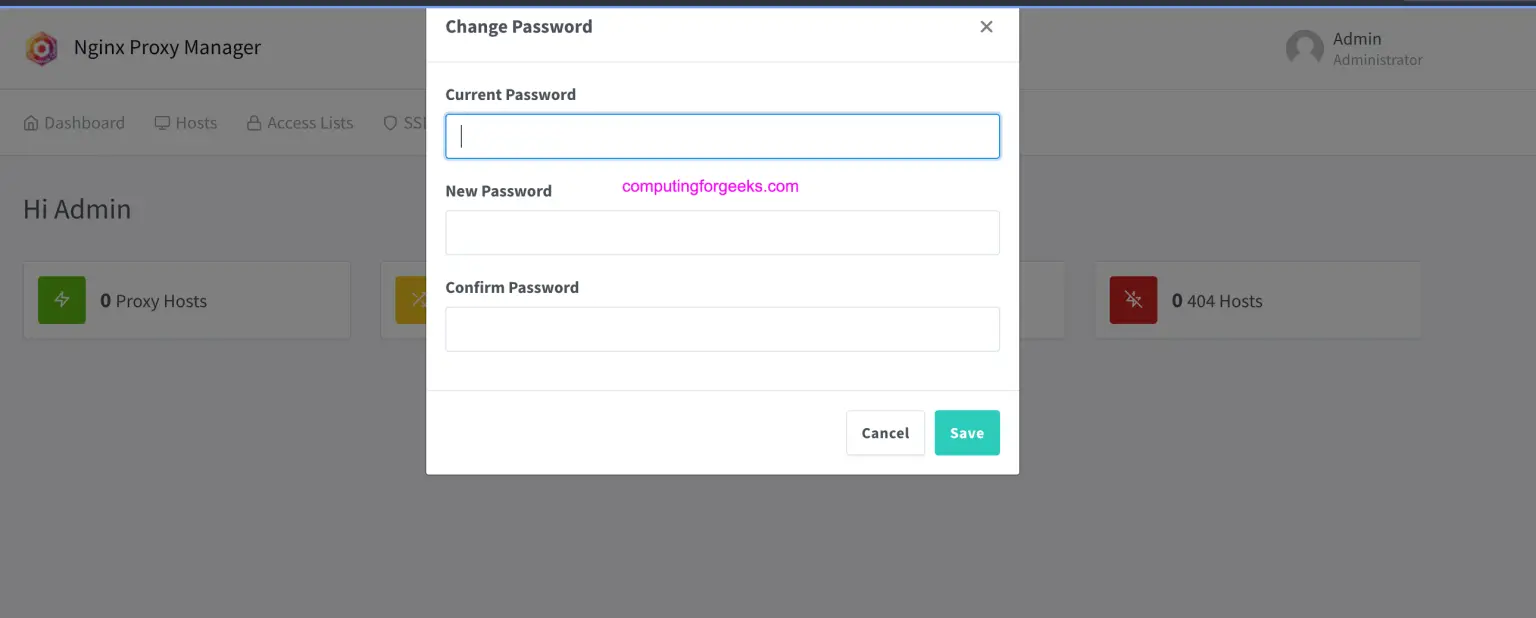 How To Run Nginx Proxy Manager in Docker Container | ComputingForGeeks