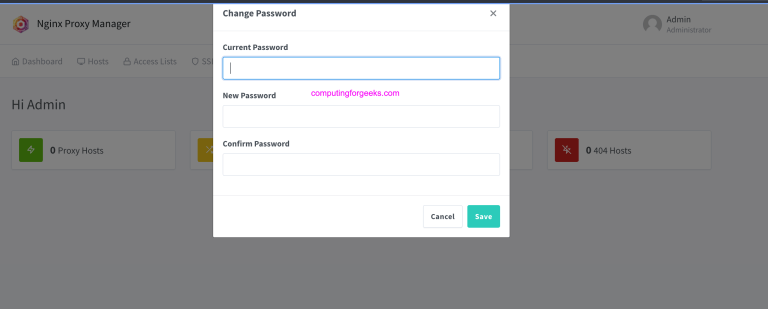 How To Run Nginx Proxy Manager in Docker Container | ComputingForGeeks