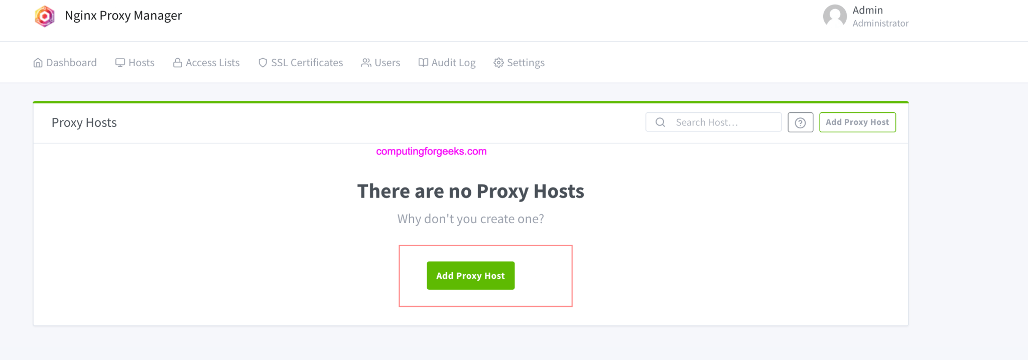 How To Run Nginx Proxy Manager in Docker Container | ComputingForGeeks