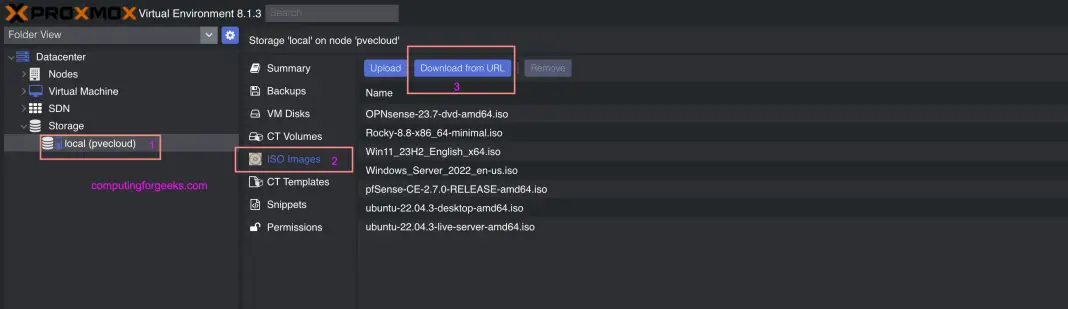 Installing Ubuntu 24.04 (Noble Numbat) on Proxmox VE | ComputingForGeeks