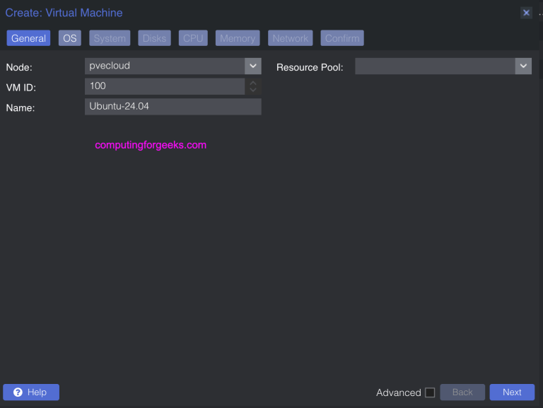 Installing Ubuntu 2404 Noble Numbat On Proxmox Ve Computingforgeeks 4514