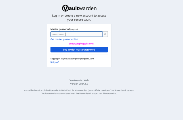 Install Vaultwarden Password Manager With Nginx And Lets Encrypt Computingforgeeks