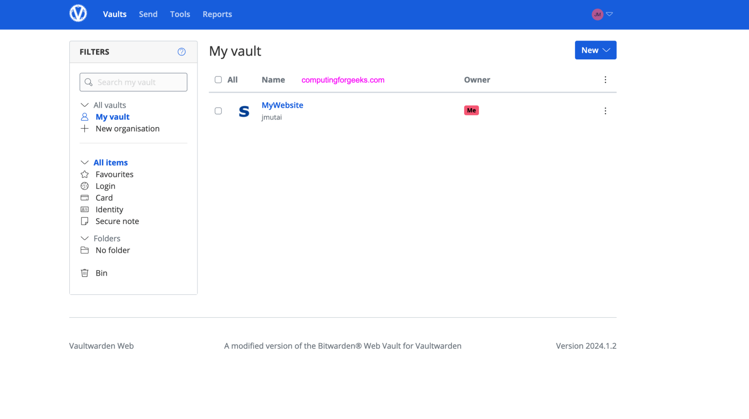 Install Vaultwarden Password Manager with Nginx and Let's Encrypt | ComputingForGeeks