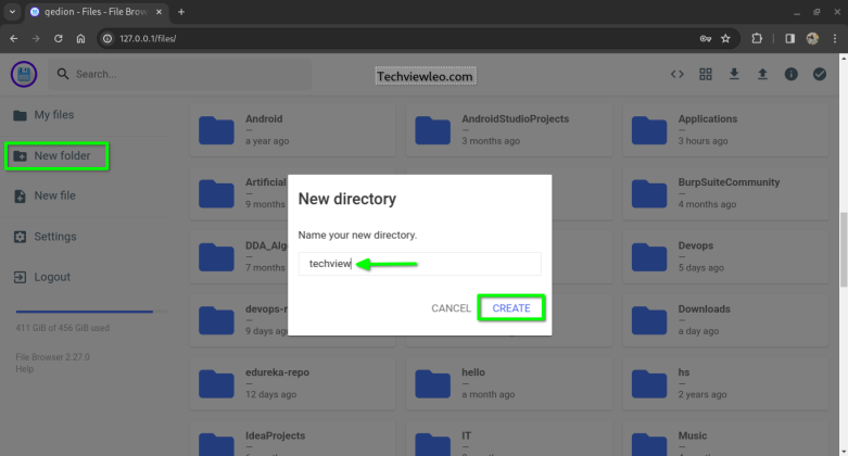 File Browser - Using Linux File Manager on Web Browser [Guide]