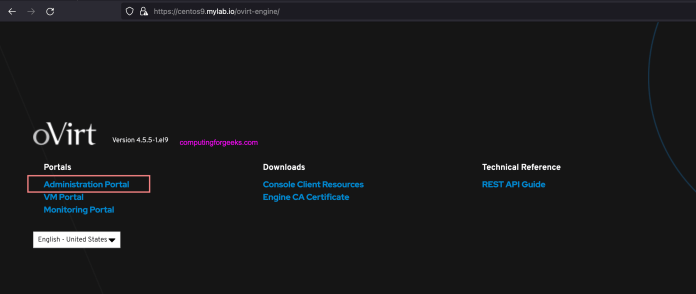Install oVirt Engine on CentOS Stream 9 / Rocky 9 | ComputingForGeeks
