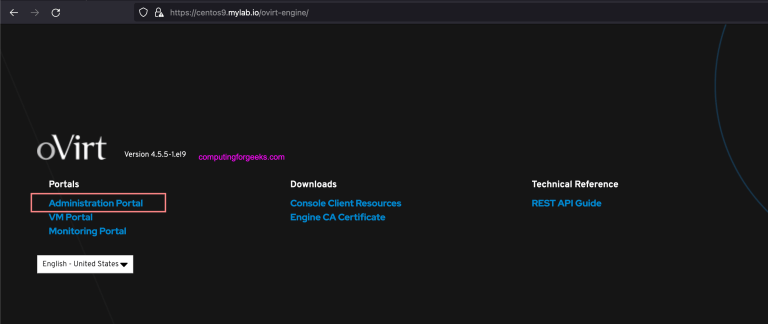 Install oVirt Engine on CentOS Stream 9 / Rocky 9 | ComputingForGeeks