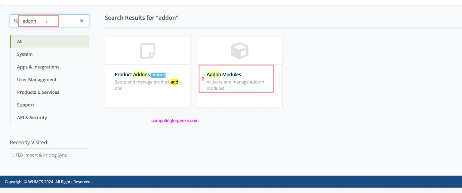 Install and Configure DirectAdmin Extended For WHMCS | ComputingForGeeks