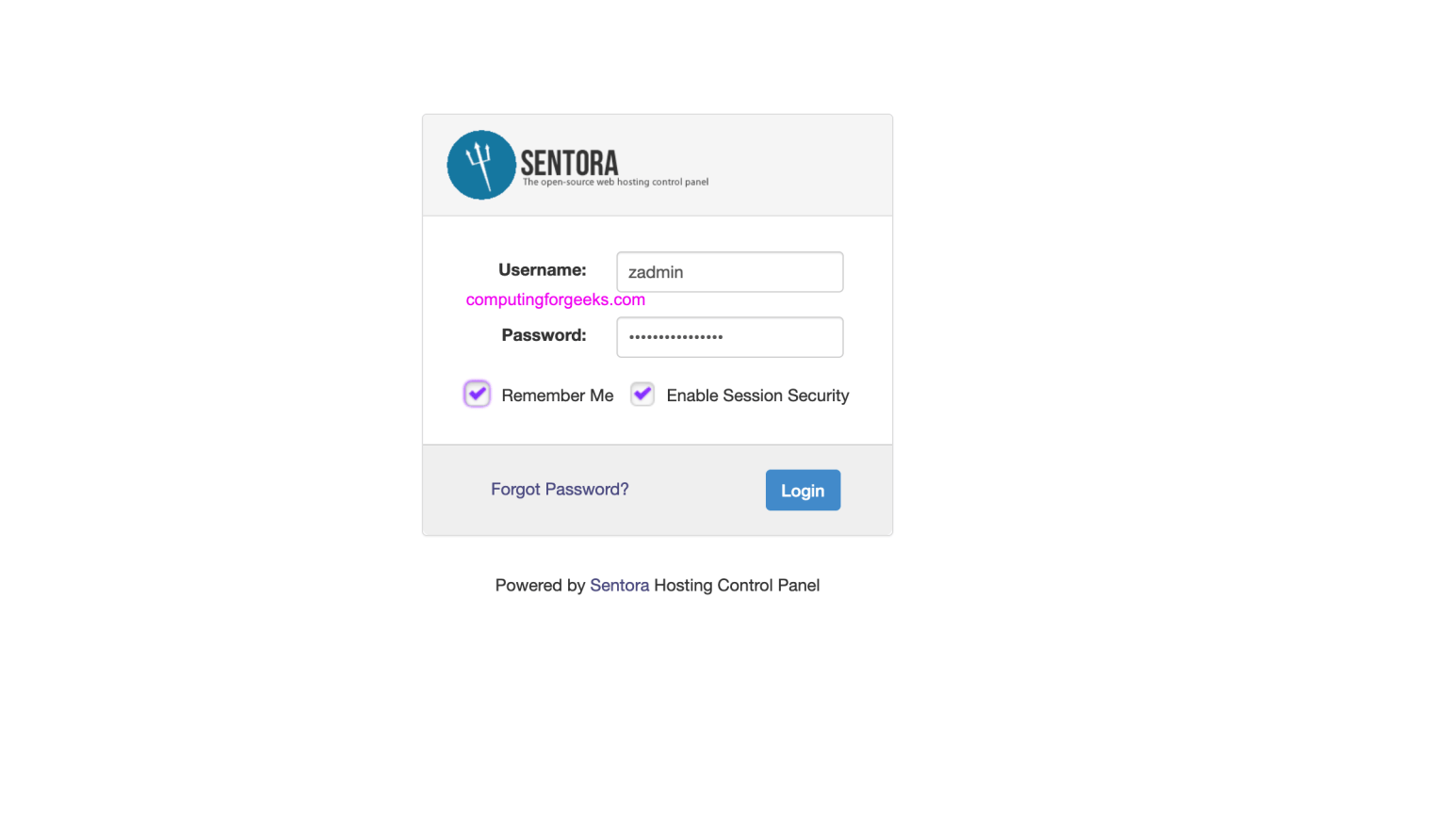 Install Sentora Web Hosting on Ubuntu 22.04|20.04|18.04 | ComputingForGeeks