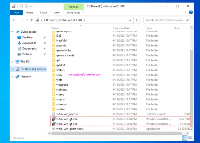 Installing VirtIO Drivers on Windows Server Server / Windows 11 | ComputingForGeeks