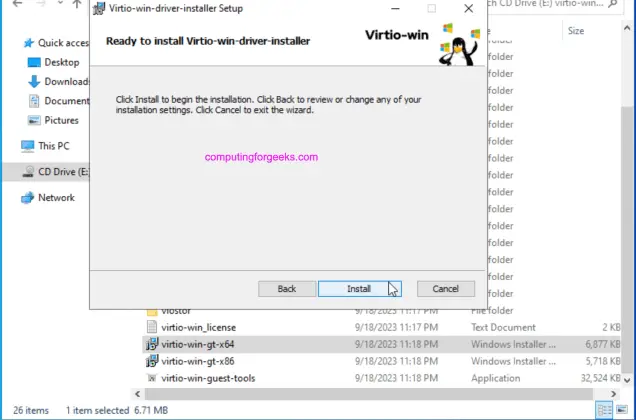Installing VirtIO Drivers on Windows Server Server / Windows 11 | ComputingForGeeks