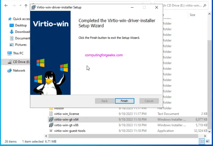 Installing VirtIO Drivers on Windows Server Server / Windows 11 | ComputingForGeeks