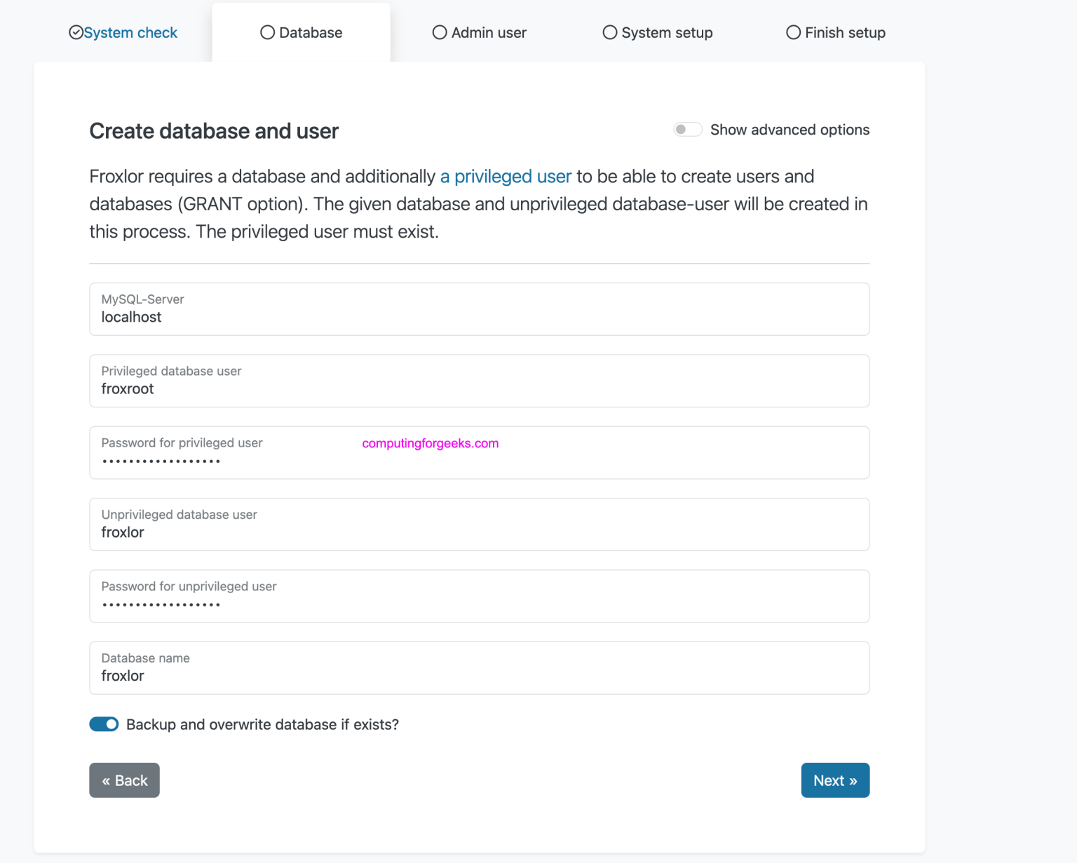 Install froxlor Server Management Panel on Ubuntu 22.04 | ComputingForGeeks