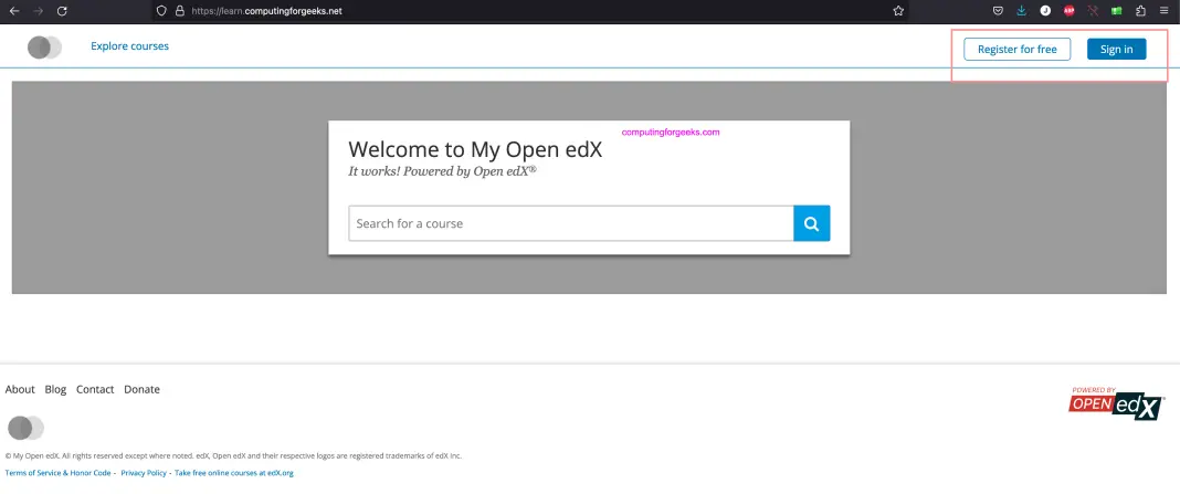 Install and Run Open edX Tutor LMS in Docker Containers | ComputingForGeeks