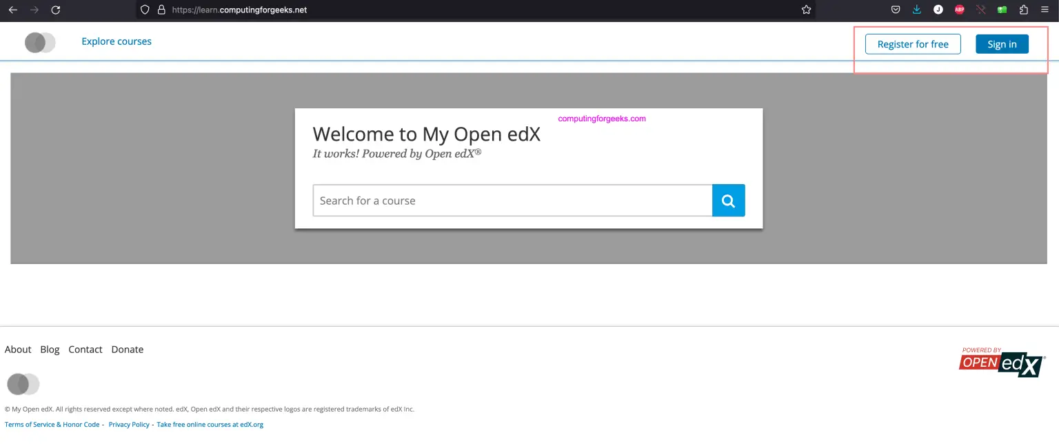 Install and Run Open edX Tutor LMS in Docker Containers | ComputingForGeeks