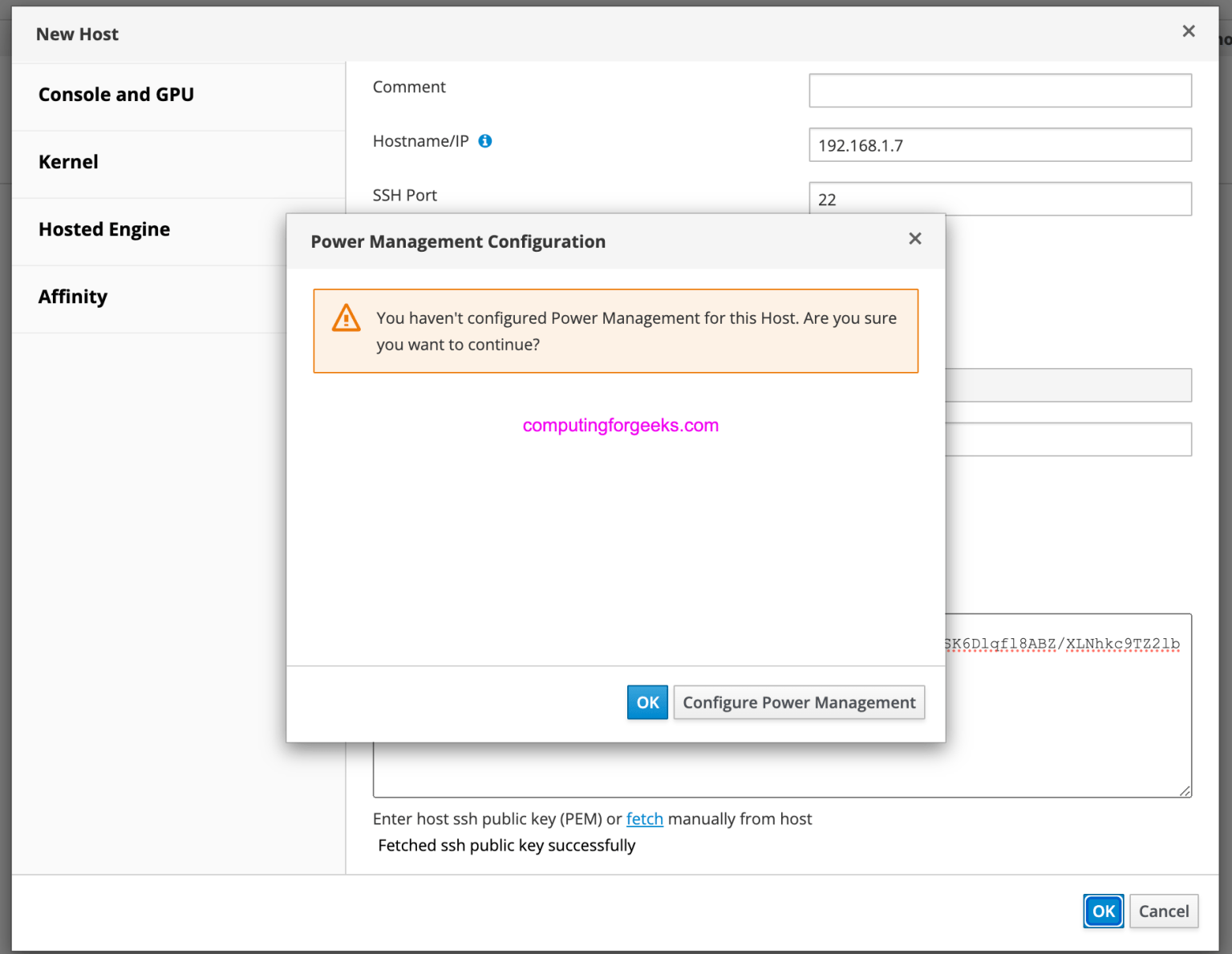 Install oVirt Compute Node on CentOS Stream 9 / Rocky 9 | ComputingForGeeks