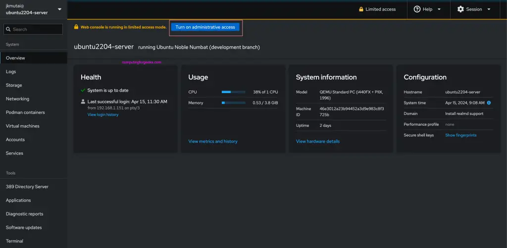 Install Kvm Virtualization On Ubuntu 24 04 Noble Numbat Computingforgeeks