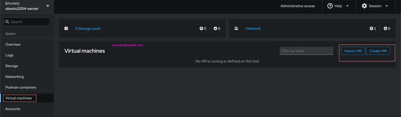 Install Kvm Virtualization On Ubuntu 2404 Noble Numbat Computingforgeeks